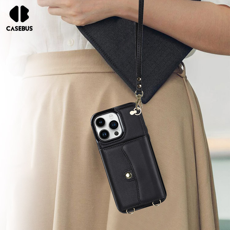 iPhone 12 Mini Case - Crossbody Wallet Phone Case - Casebus Crossbody ...